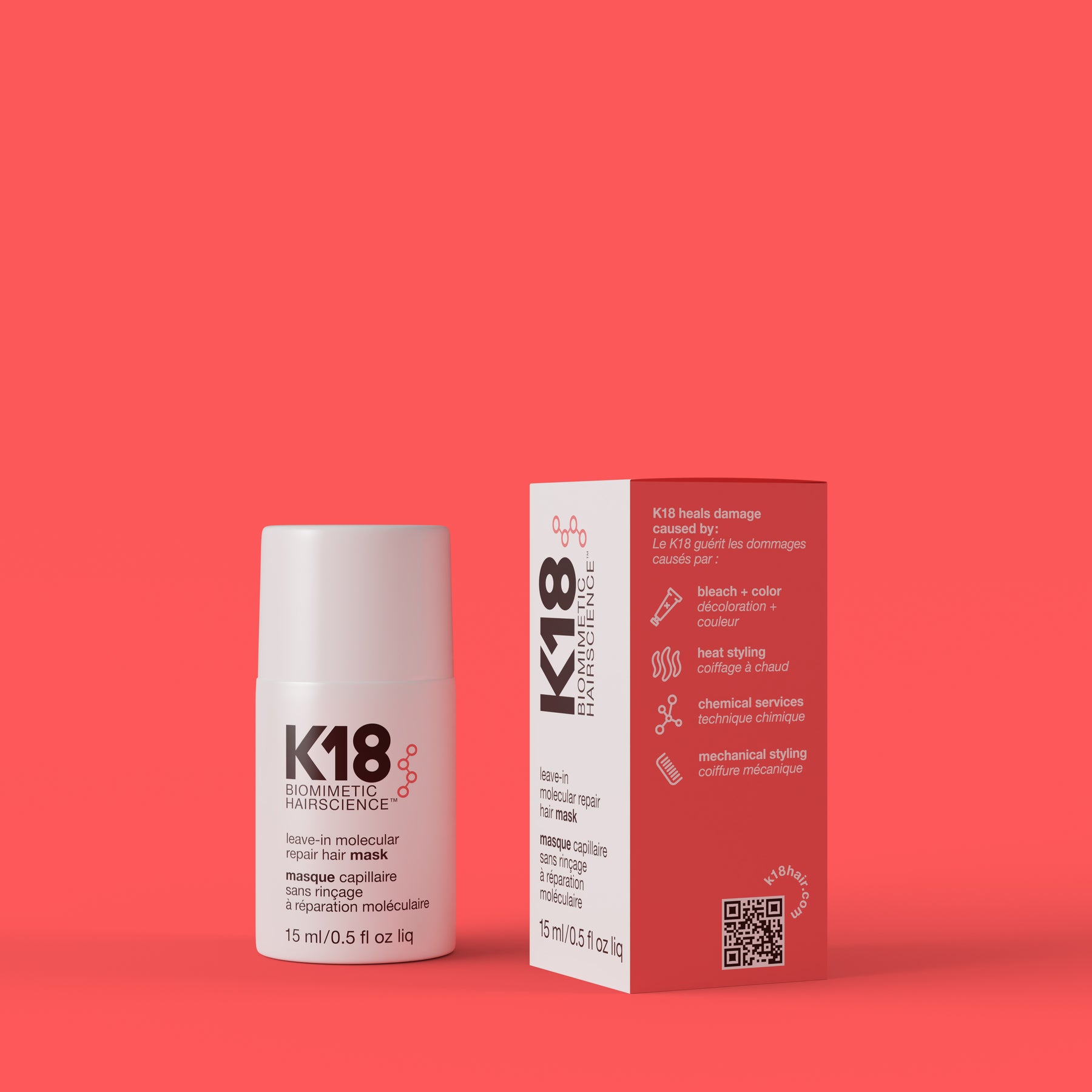 leave-in molecular repair hair mask – K18 Hair